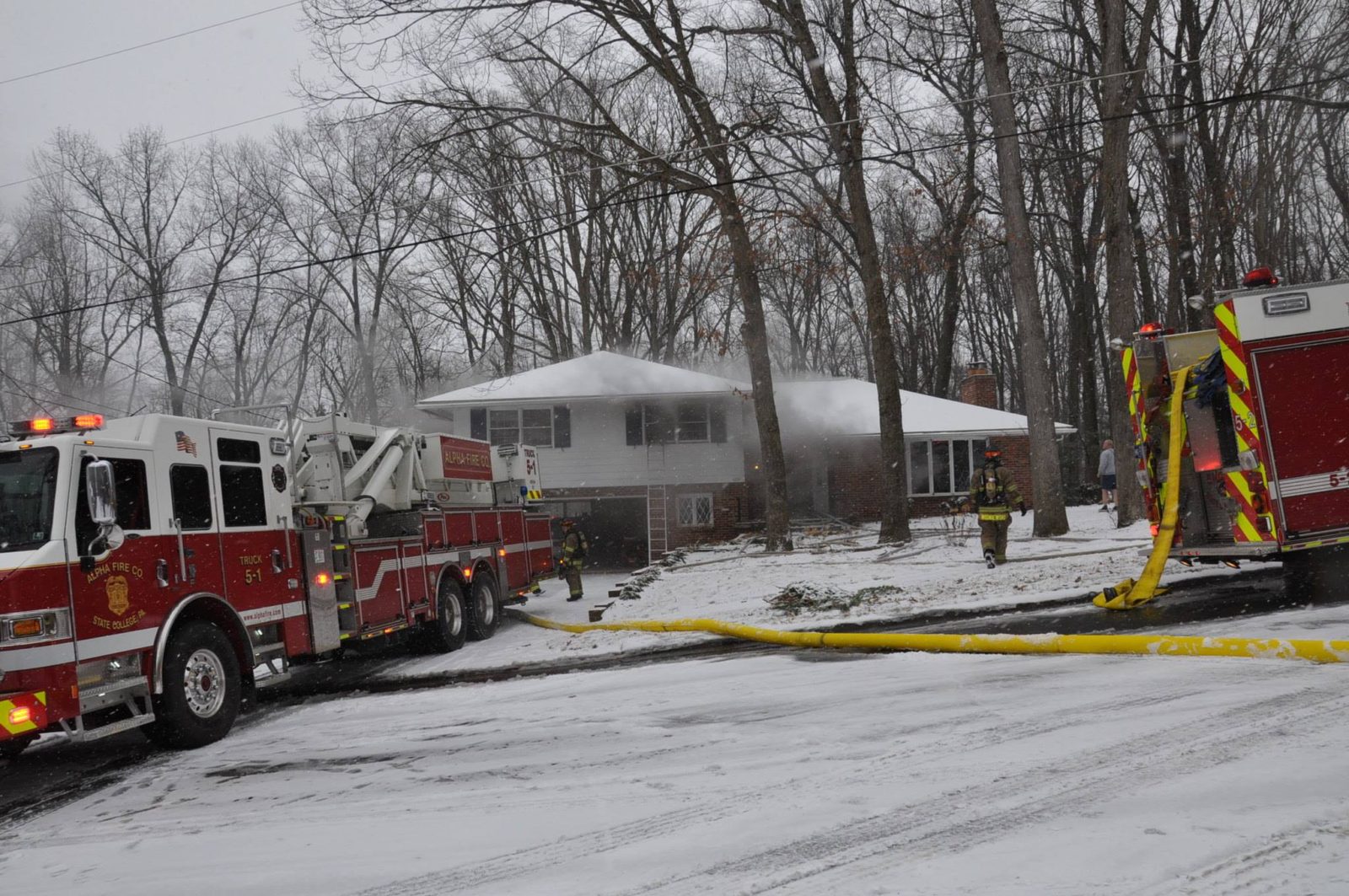 In Cold Weather, Alpha Volunteer Firefighters Fight More Than Just Fire ...